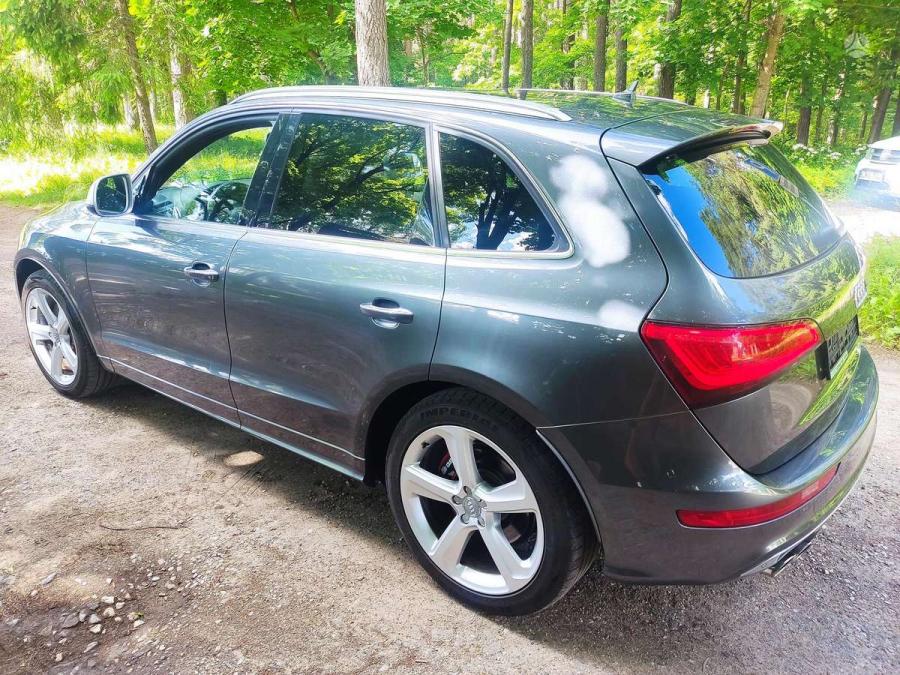 Grey Audi SQ5 2015 in Utena, with an engine capacity of 2.97 L and mileage of 245 thousand km for 16250 €, photo 17 on AUTOMOTO.COM.LV