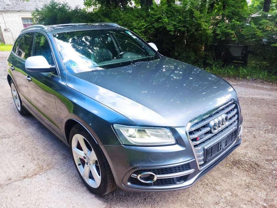 Grey Audi SQ5 2015 in Utena, with an engine capacity of 2.97 L and mileage of 245 thousand km for 16250 €, photo 20 on AUTOMOTO.COM.LV