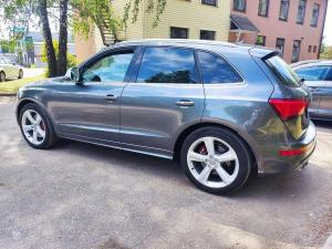 Grey Audi SQ5 2015 in Utena, with an engine capacity of 2.97 L and mileage of 246 thousand km for 16350 €, photo 3 on AUTOMOTO.COM.LV