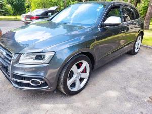 Grey Audi SQ5 2015 in Utena, with an engine capacity of 2.97 L and mileage of 246 thousand km for 16350 €, photo 4 on AUTOMOTO.COM.LV