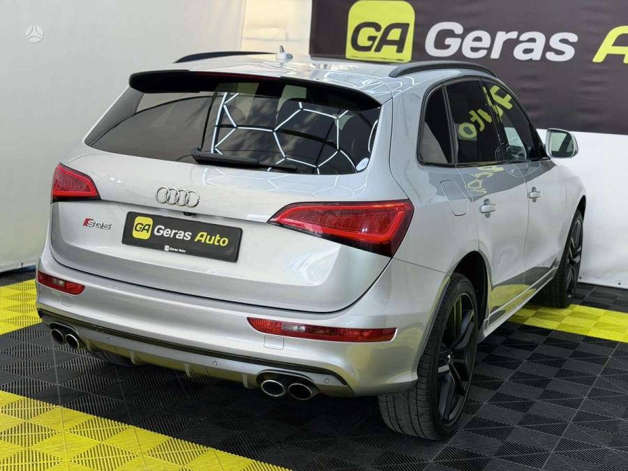 Grey Audi SQ5 2015 in Vilnius, with an engine capacity of 3.00 L and mileage of 169 thousand km for 13990 €, photo 8 on AUTOMOTO.COM.LV
