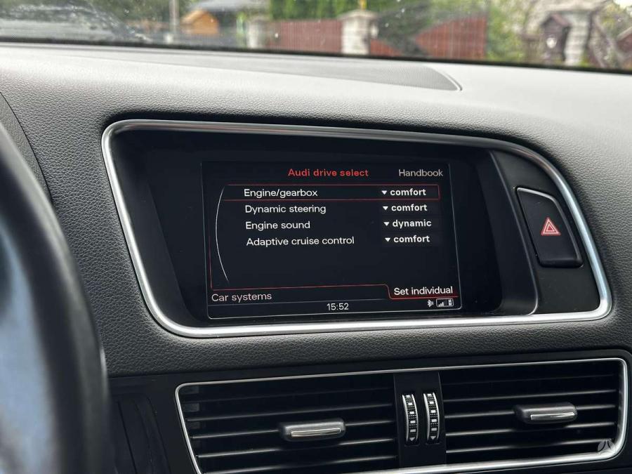 Grey Audi SQ5 2016 in Vilnius, with an engine capacity of 2.97 L and mileage of 190 thousand km for 16950 €, photo 42 on AUTOMOTO.COM.LV