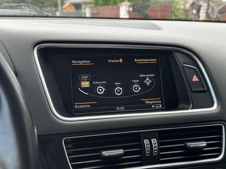 Grey Audi SQ5 2016 in Vilnius, with an engine capacity of 2.97 L and mileage of 190 thousand km for 16950 €, photo 50 on AUTOMOTO.COM.LV