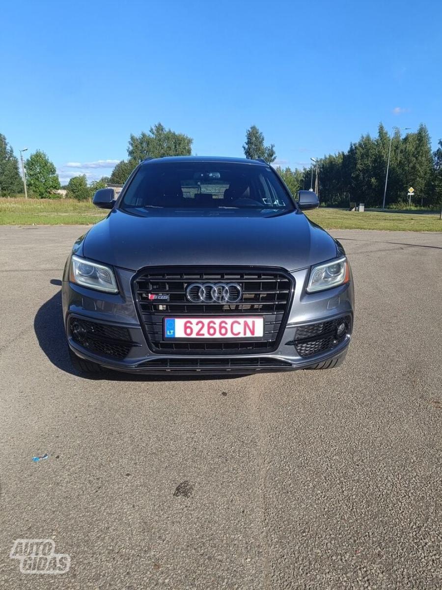 Pelēks Audi SQ5 2016 Plungė, ar dzinēja tilpumu 3.00 L un nobraukumu 175 tūkst. km par 13500 €, foto 1 vietnē AUTOMOTO.COM.LV