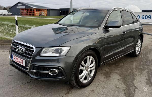 Grey Audi SQ5 2017 in Vilnius, with an engine capacity of 2.97 L and mileage of 265 thousand km for 15399 €, photo 5 on AUTOMOTO.COM.LV