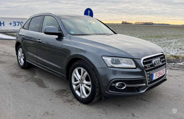 Grey Audi SQ5 2017 in Vilnius, with an engine capacity of 2.97 L and mileage of 265 thousand km for 15399 €, photo 6 on AUTOMOTO.COM.LV