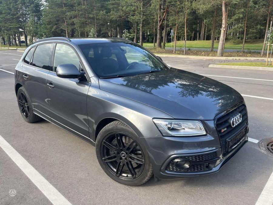 Pelēks Audi SQ5 2017 Utena, ar dzinēja tilpumu 2.97 L un nobraukumu 285 tūkst. km par 16200 €, foto 1 vietnē AUTOMOTO.COM.LV