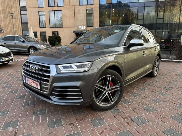 Pelēks Audi SQ5 2018 Viļņa, ar dzinēja tilpumu 3.00 L un nobraukumu 180 tūkst. km par 24999 €, foto 1 vietnē AUTOMOTO.COM.LV