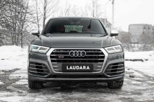 Grey Audi SQ5 2018 in Vilnius, with an engine capacity of 3.00 L and mileage of 184 thousand km for 24350 €, photo  on AUTOMOTO.COM.LV