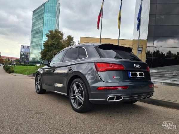 Grey Audi SQ5 2018 in Vilnius, with an engine capacity of 3.00 L and mileage of 119 thousand km for 25700 €, photo 5 on AUTOMOTO.COM.LV