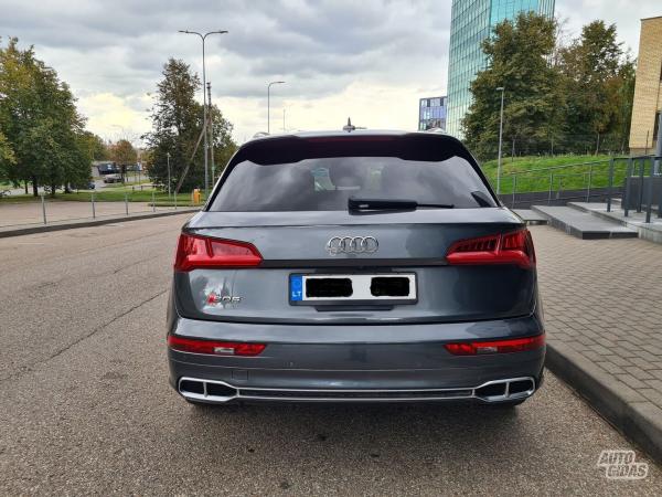 Grey Audi SQ5 2018 in Vilnius, with an engine capacity of 3.00 L and mileage of 119 thousand km for 25700 €, photo 6 on AUTOMOTO.COM.LV