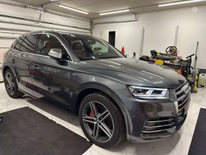 Pelēks Audi SQ5 2018 Viļņa, ar dzinēja tilpumu 3.00 L un nobraukumu 177 tūkst. km par 23399 €, foto  vietnē AUTOMOTO.COM.LV