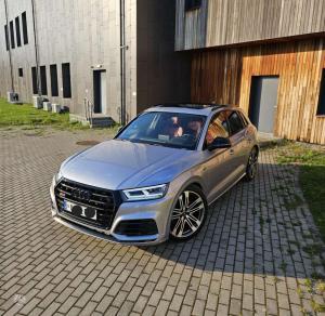 Pelēks Audi SQ5 2018 Tauragė, ar dzinēja tilpumu 3.00 L un nobraukumu 114 tūkst. km par 29500 €, foto  vietnē AUTOMOTO.COM.LV