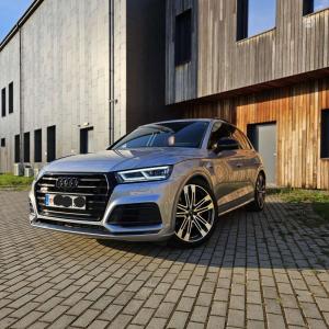 Pelēks Audi SQ5 2018 Tauragė, ar dzinēja tilpumu 3.00 L un nobraukumu 114 tūkst. km par 29500 €, foto 3 vietnē AUTOMOTO.COM.LV