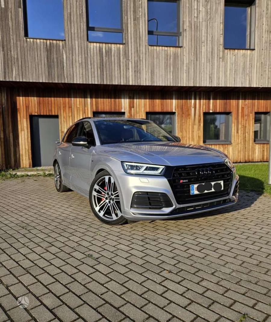 Pelēks Audi SQ5 2018 Tauragė, ar dzinēja tilpumu 3.00 L un nobraukumu 114 tūkst. km par 29500 €, foto 4 vietnē AUTOMOTO.COM.LV