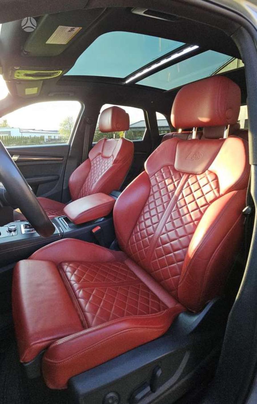 Pelēks Audi SQ5 2018 Tauragė, ar dzinēja tilpumu 3.00 L un nobraukumu 114 tūkst. km par 29500 €, foto 23 vietnē AUTOMOTO.COM.LV