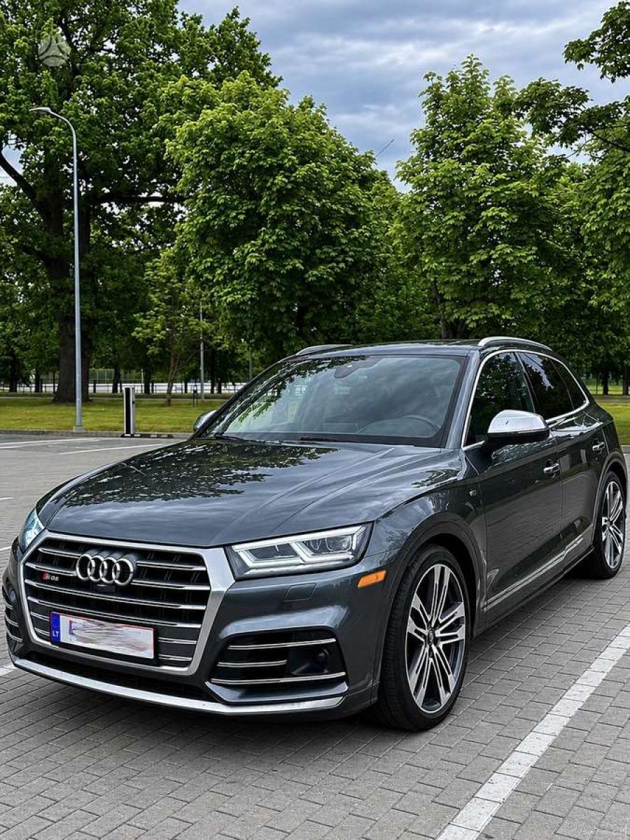 Pelēks Audi SQ5 2018 Tauragė, ar dzinēja tilpumu 3.00 L un nobraukumu 216 tūkst. km par 17800 €, foto 3 vietnē AUTOMOTO.COM.LV