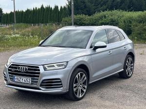 Grey Audi SQ5 2018 in Kedainiai, with an engine capacity of 3.00 L and mileage of 158 thousand km for 22200 €, photo  on AUTOMOTO.COM.LV