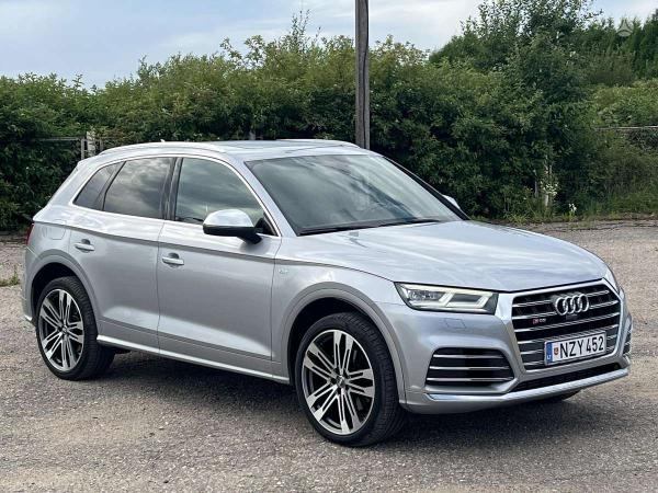 Pelēks Audi SQ5 2018 Kėdainiai, ar dzinēja tilpumu 3.00 L un nobraukumu 158 tūkst. km par 22200 €, foto 3 vietnē AUTOMOTO.COM.LV