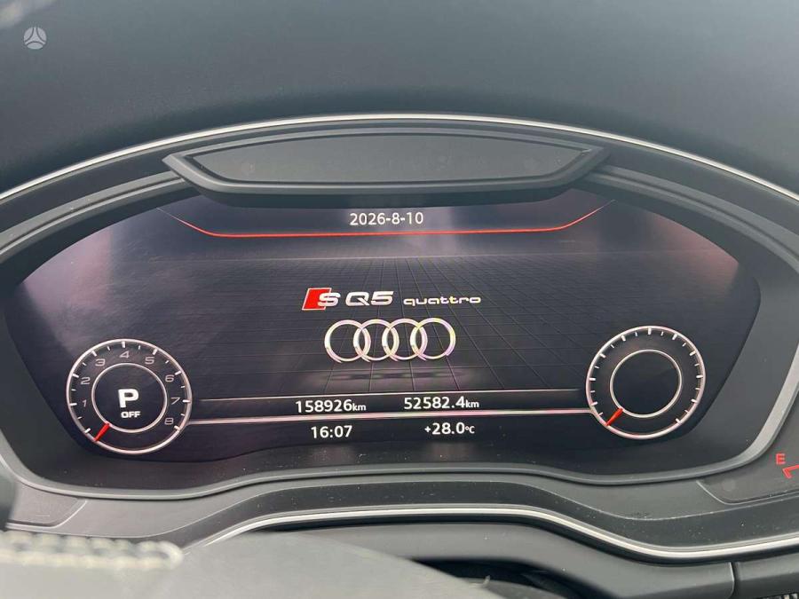Pelēks Audi SQ5 2018 Kėdainiai, ar dzinēja tilpumu 3.00 L un nobraukumu 158 tūkst. km par 22200 €, foto 31 vietnē AUTOMOTO.COM.LV