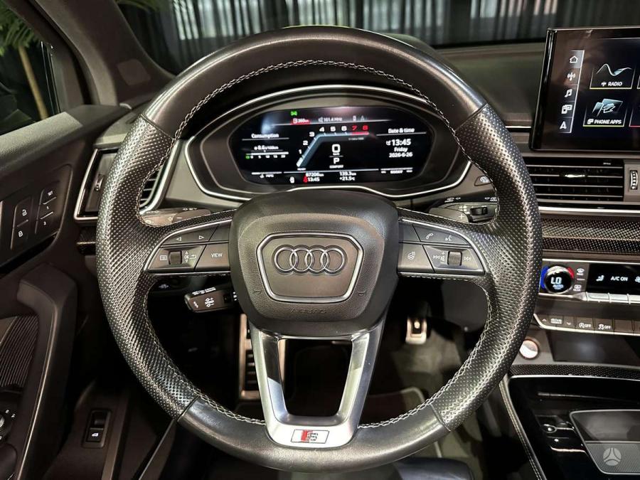 Pelēks Audi SQ5 2021 Viļņa, ar dzinēja tilpumu 2.97 L un nobraukumu 87 tūkst. km par 36900 €, foto 31 vietnē AUTOMOTO.COM.LV