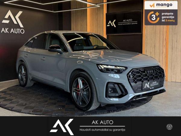 Grey Audi SQ5 2021 in Kaunas, with an engine capacity of 2.97 L and mileage of 44 thousand km for 39990 €, photo 1 on AUTOMOTO.COM.LV