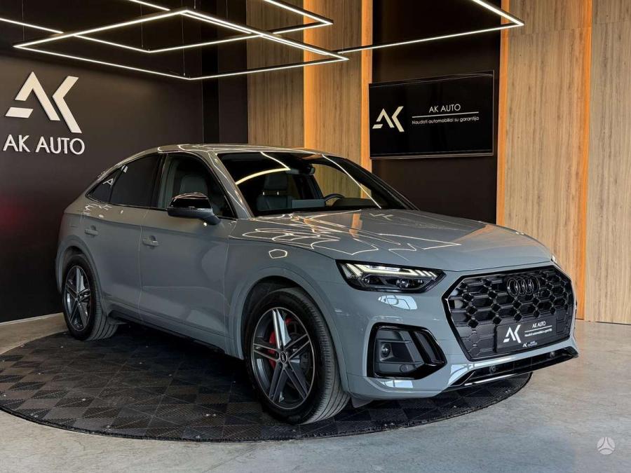 Pelēks Audi SQ5 2021 Kauņa, ar dzinēja tilpumu 2.97 L un nobraukumu 44 tūkst. km par 39990 €, foto 3 vietnē AUTOMOTO.COM.LV