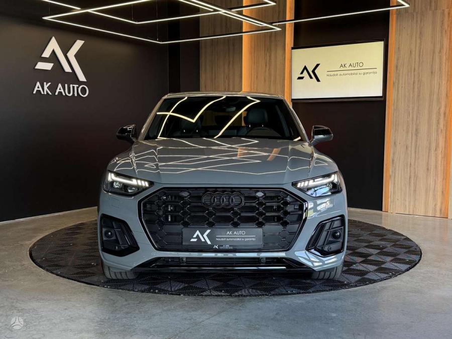 Pelēks Audi SQ5 2021 Kauņa, ar dzinēja tilpumu 2.97 L un nobraukumu 44 tūkst. km par 39990 €, foto 5 vietnē AUTOMOTO.COM.LV