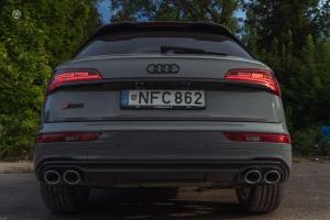 Grey Audi SQ5 2021 in Panevezys, with an engine capacity of 3.00 L and mileage of 92 thousand km for 44000 €, photo 14 on AUTOMOTO.COM.LV