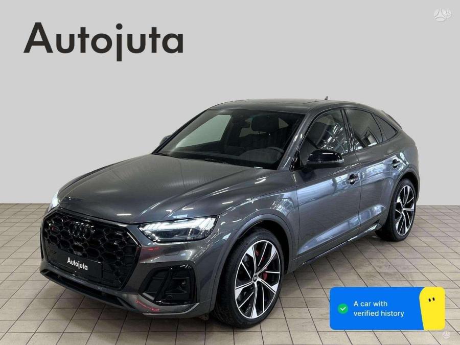 Grey Audi SQ5 2023 in Kaunas, with an engine capacity of 2.97 L and mileage of 39 thousand km for 42900 €, photo 1 on AUTOMOTO.COM.LV