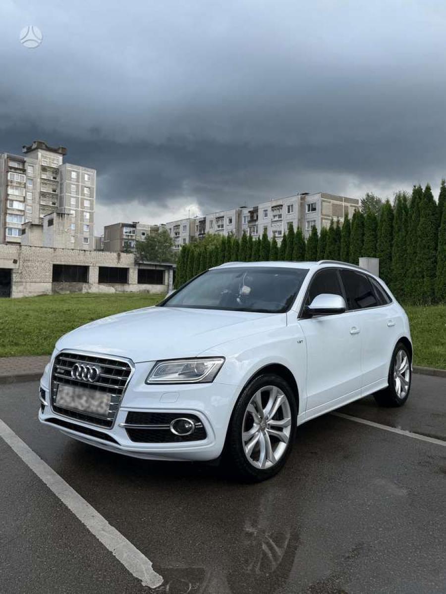White Audi SQ5 2014 in Kaunas, with an engine capacity of 2.97 L and mileage of 266 thousand km for 14450 €, photo 1 on AUTOMOTO.COM.LV