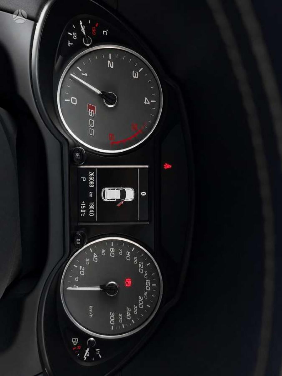 White Audi SQ5 2014 in Kaunas, with an engine capacity of 2.97 L and mileage of 266 thousand km for 14450 €, photo 9 on AUTOMOTO.COM.LV