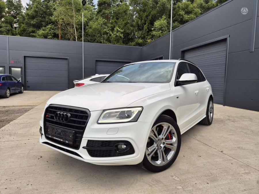 White Audi SQ5 2015 in Utena, with an engine capacity of 2.97 L and mileage of 253 thousand km for 13990 €, photo 1 on AUTOMOTO.COM.LV