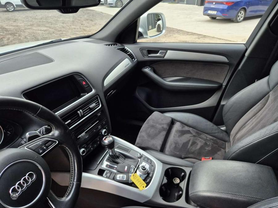 White Audi SQ5 2015 in Utena, with an engine capacity of 2.97 L and mileage of 253 thousand km for 13990 €, photo 27 on AUTOMOTO.COM.LV