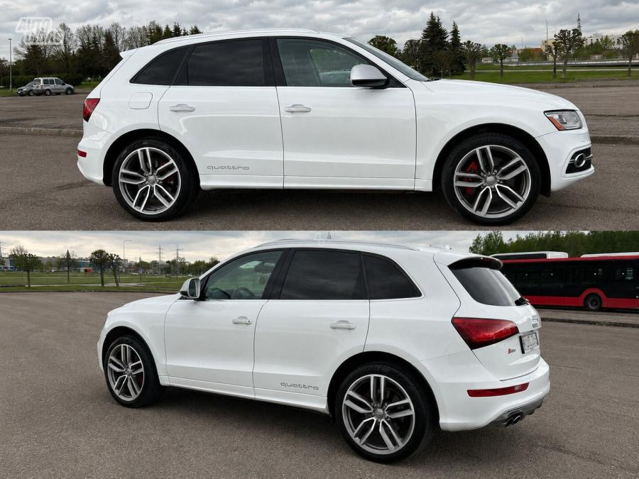 White Audi SQ5 2016 in Kaunas, with an engine capacity of 3.00 L and mileage of 191 thousand km for 11500 €, photo 7 on AUTOMOTO.COM.LV