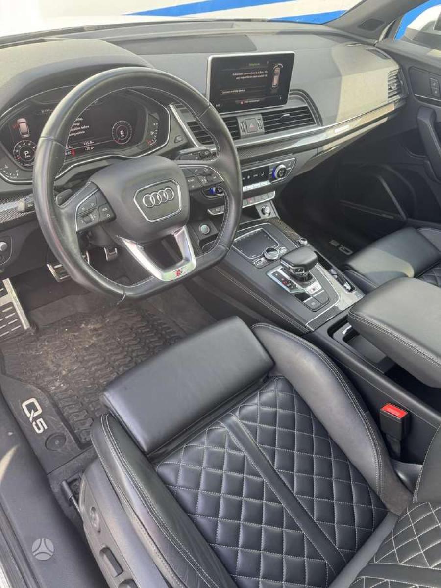 White Audi SQ5 2018 in Kaunas, with an engine capacity of 3.00 L and mileage of 242 thousand km for 23000 €, photo 12 on AUTOMOTO.COM.LV