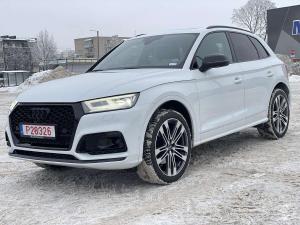 White Audi SQ5 2020 in Kaunas, with an engine capacity of 3.00 L and mileage of 99 thousand km for 34500 €, photo  on AUTOMOTO.COM.LV