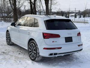 White Audi SQ5 2020 in Plunge, with an engine capacity of 3.00 L and mileage of 89 thousand km for 26555 €, photo 6 on AUTOMOTO.COM.LV