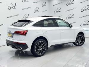 White Audi SQ5 2022 in Vilnius, with an engine capacity of 3.00 L and mileage of 14 thousand km for 35900 €, photo 3 on AUTOMOTO.COM.LV