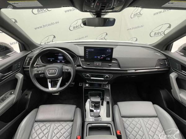 Balts Audi SQ5 2022 Viļņa, ar dzinēja tilpumu 3.00 L un nobraukumu 14 tūkst. km par 35900 €, foto 4 vietnē AUTOMOTO.COM.LV