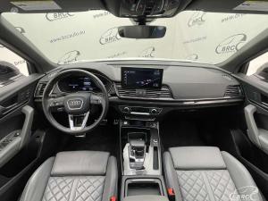 White Audi SQ5 2022 in Vilnius, with an engine capacity of 3.00 L and mileage of 14 thousand km for 35900 €, photo 4 on AUTOMOTO.COM.LV