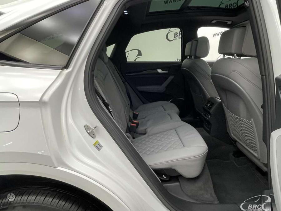 White Audi SQ5 2022 in Vilnius, with an engine capacity of 3.00 L and mileage of 14 thousand km for 35900 €, photo 11 on AUTOMOTO.COM.LV