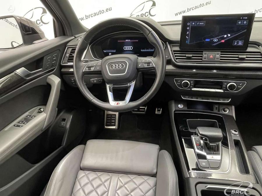 White Audi SQ5 2022 in Vilnius, with an engine capacity of 3.00 L and mileage of 14 thousand km for 35900 €, photo 16 on AUTOMOTO.COM.LV