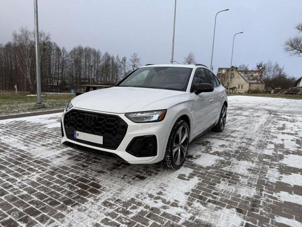 White Audi SQ5 2023 in Alytus, with an engine capacity of 3.00 L and mileage of 15 thousand km for 44600 €, photo 1 on AUTOMOTO.COM.LV