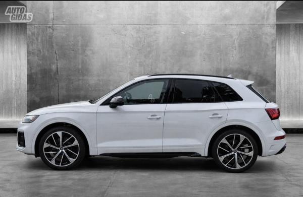White Audi SQ5 2024 in Vilnius, with an engine capacity of 3.00 L and mileage of 18 thousand km for 59800 €, photo 1 on AUTOMOTO.COM.LV