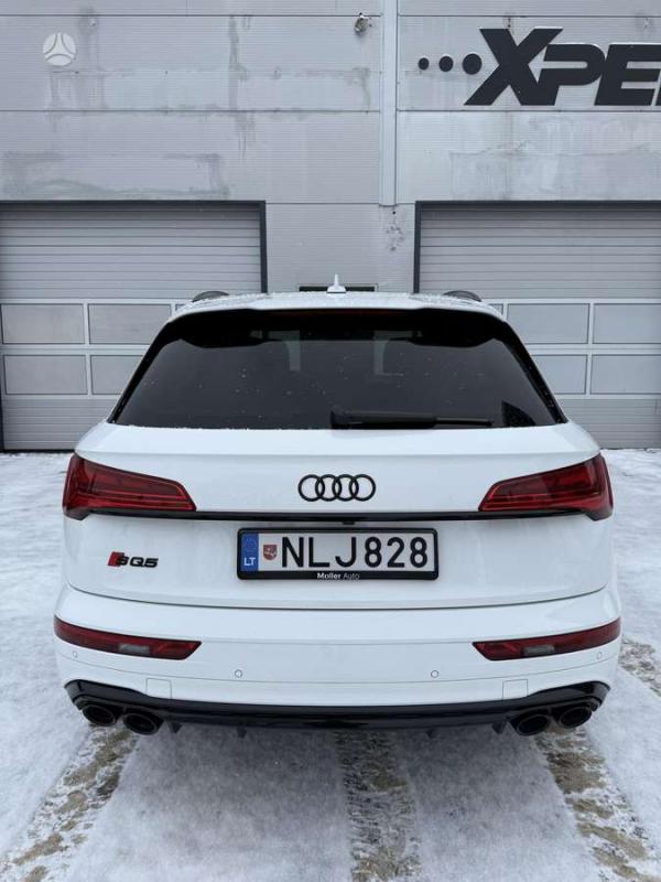 White Audi SQ5 2024 in Vilnius, with an engine capacity of 3.00 L and mileage of 19 thousand km for 56750 €, photo 4 on AUTOMOTO.COM.LV