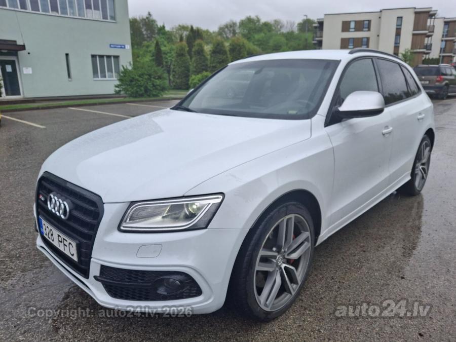 White Audi SQ5 2017 in Tallinn, with an engine capacity of 3.00 L and mileage of 190 thousand km for 19500 €, photo 1 on AUTOMOTO.COM.LV