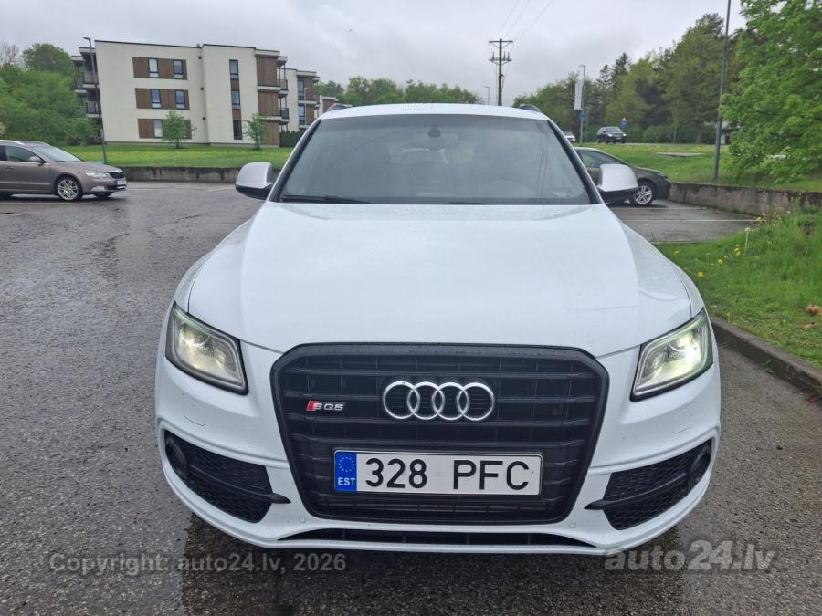 White Audi SQ5 2017 in Tallinn, with an engine capacity of 3.00 L and mileage of 190 thousand km for 19500 €, photo 3 on AUTOMOTO.COM.LV