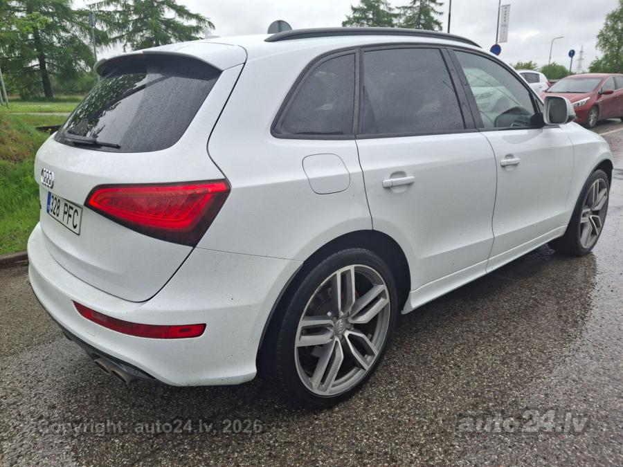 White Audi SQ5 2017 in Tallinn, with an engine capacity of 3.00 L and mileage of 190 thousand km for 19500 €, photo 5 on AUTOMOTO.COM.LV