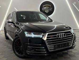 Melns Audi SQ7 2016 Marijampole, ar dzinēja tilpumu 3.96 L un nobraukumu 277 tūkst. km par 32999 €, foto  vietnē AUTOMOTO.COM.LV